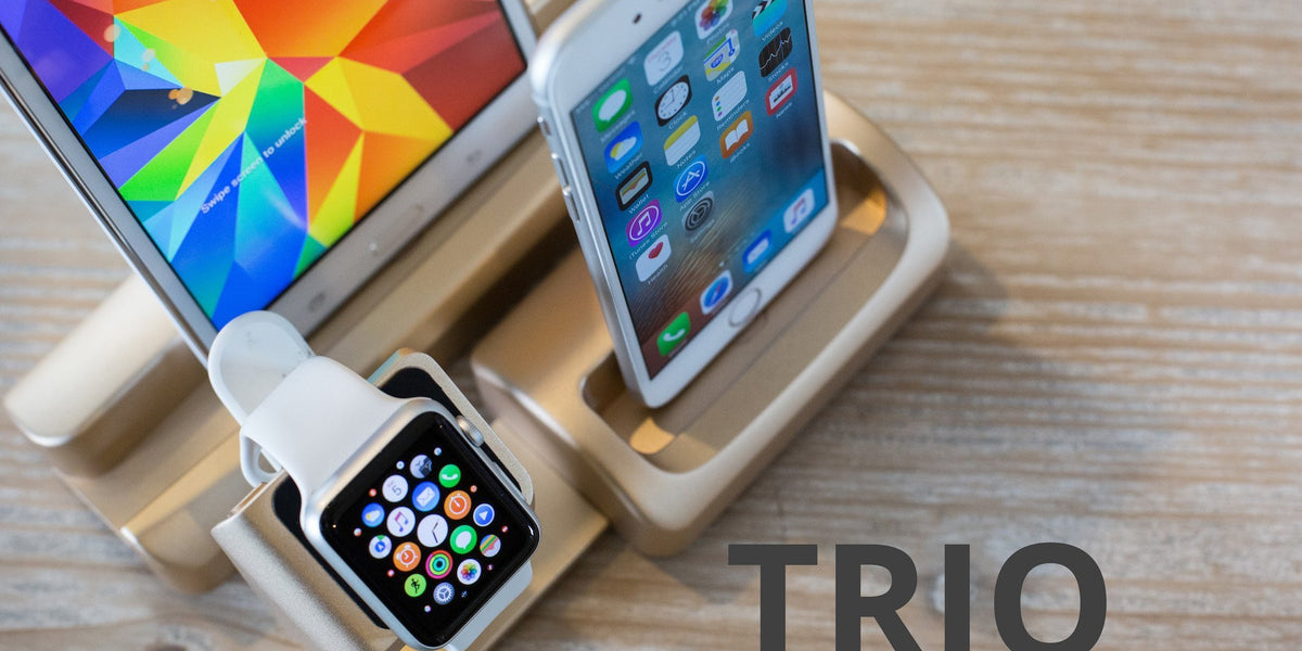 Trio - Universal Phone, Tablet, and Smartwatch Dock LIVE on Kickstarte